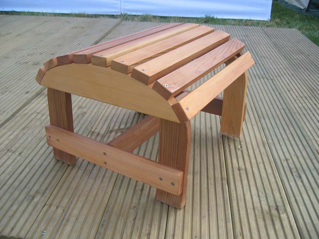 Assembled Cedar Footstool